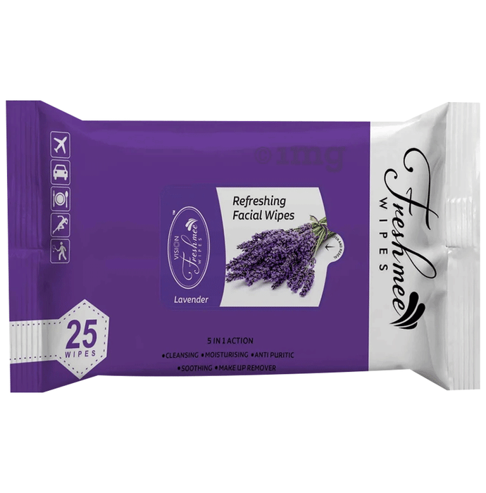 Vision Freshmee Refreshing Facial Lavender: Buy packet of 25.0 wipes at ...