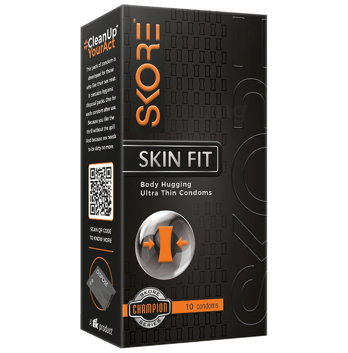 Skore Skin Fit Body Hugging Ultra Thin Condom: Buy packet of 10.0 ...