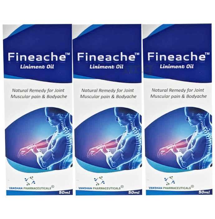 Fineache Liniment Oil (50ml Each): Buy combo pack of 3.0 bottles at ...