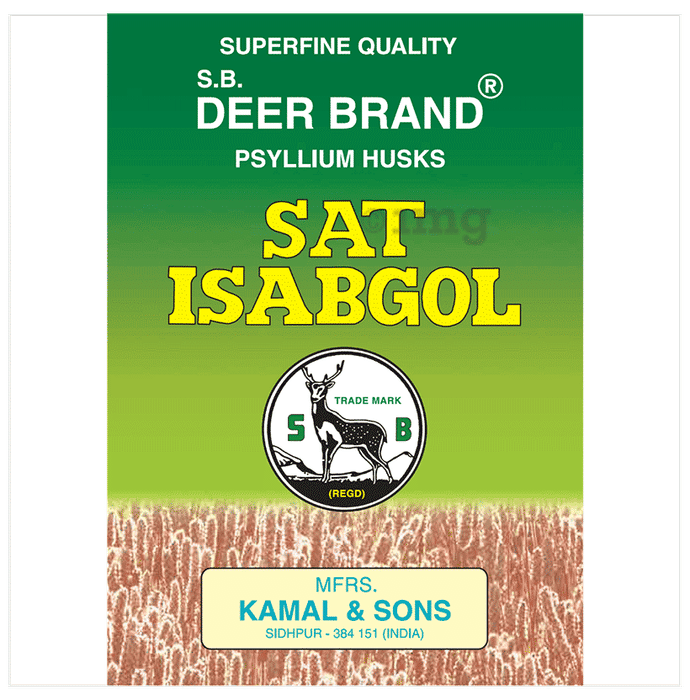Deer Brand Sat Isabgol Psyllium Husk Powder (500gm Each): Buy combo ...