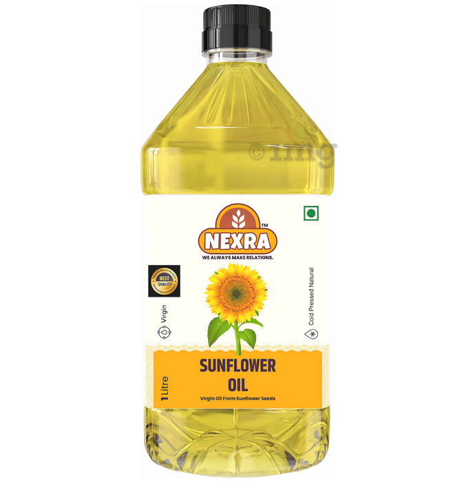 Nexra Cold Pressed Natural Virgin Sunflower Oil: Buy bottle of 1.0 Ltr ...