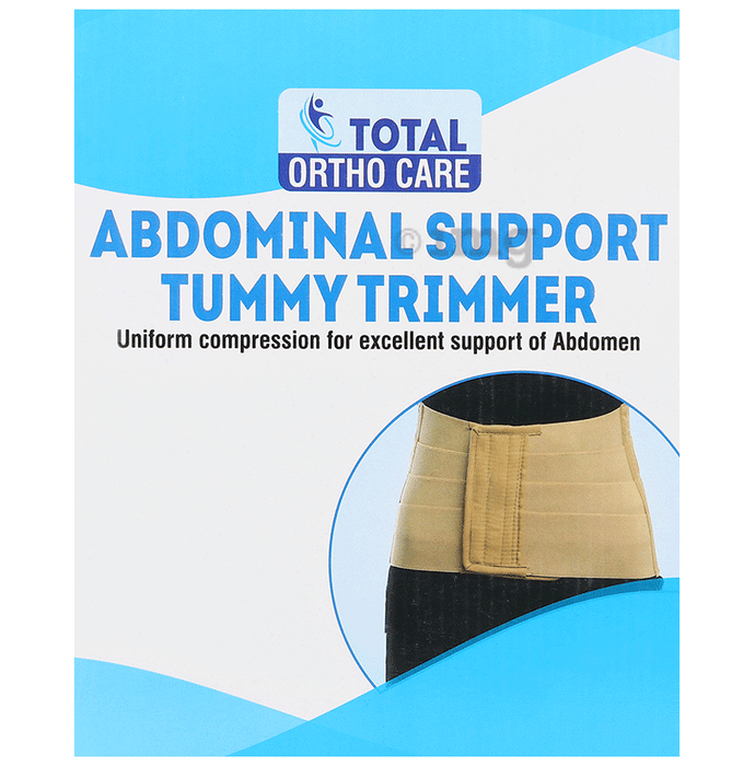 Total Ortho Care Abdominal Support Tummy Trimmer Black XL: Buy box of 1 ...
