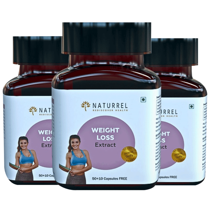 Naturrel Weight Loss Extract Capsule (60 Each): Buy combo pack of 3.0 ...