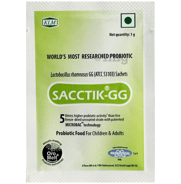 Sacctik-GG Sachet: Buy packet of 1.0 gm Sachet at best price in India | 1mg