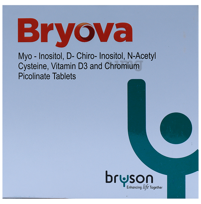 Bryova Tablet: Buy strip of 10.0 tablets at 𝗯𝗲𝘀𝘁 𝗽𝗿𝗶𝗰𝗲 in India | 1mg
