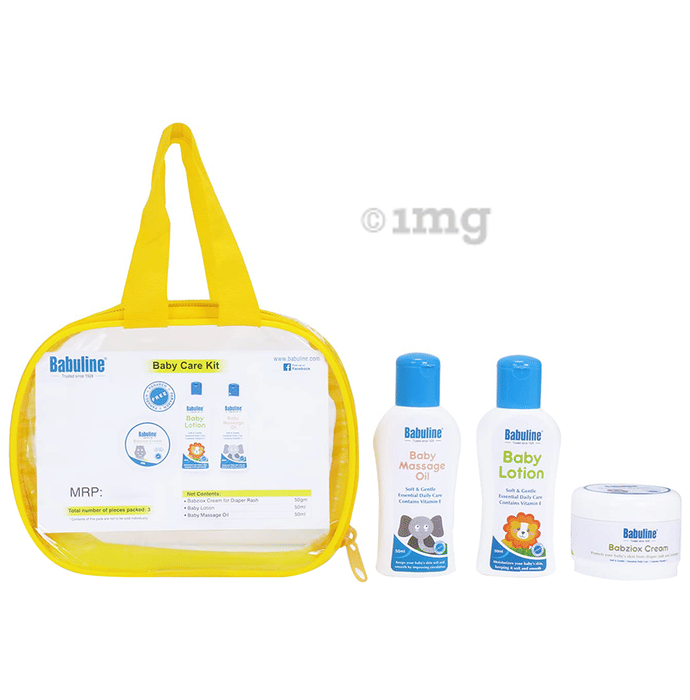 Babuline Baby Care Kit | Baby Lotion, Baby Massage Oil & Babziox Cream ...