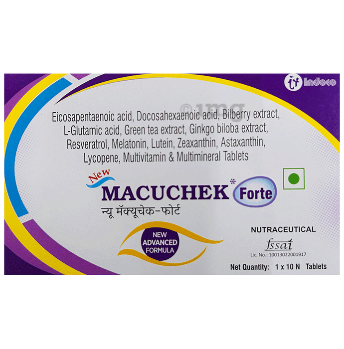 New Macuchek Forte Tablet: Buy strip of 10.0 tablets at best price in ...