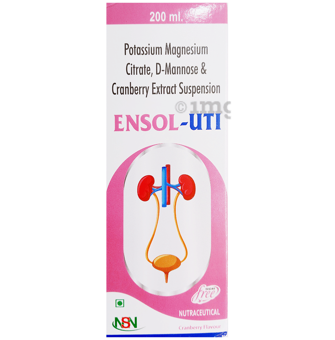 Ensol-UTI Oral Suspension Cranberry Sugar Free: Buy bottle of 200.0 ml ...