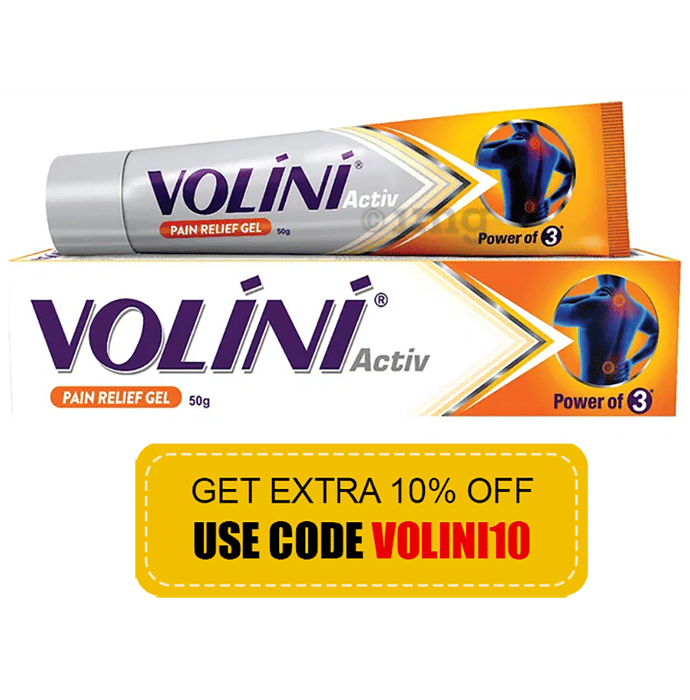 Volini Activ Pain Relief Gel: Buy tube of 50.0 gm Gel at best price in ...