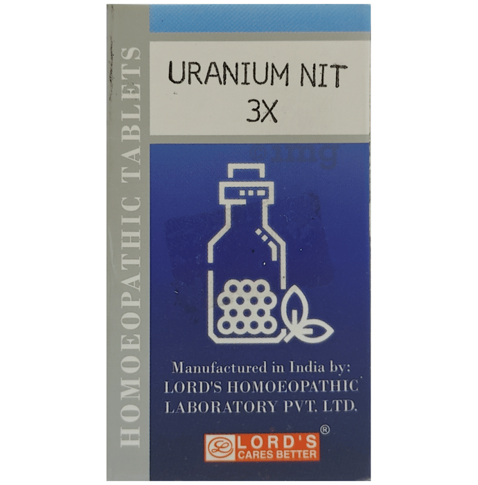 Lord's Uranium Nit Trituration Tablet 3X: Buy bottle of 25.0 gm ...