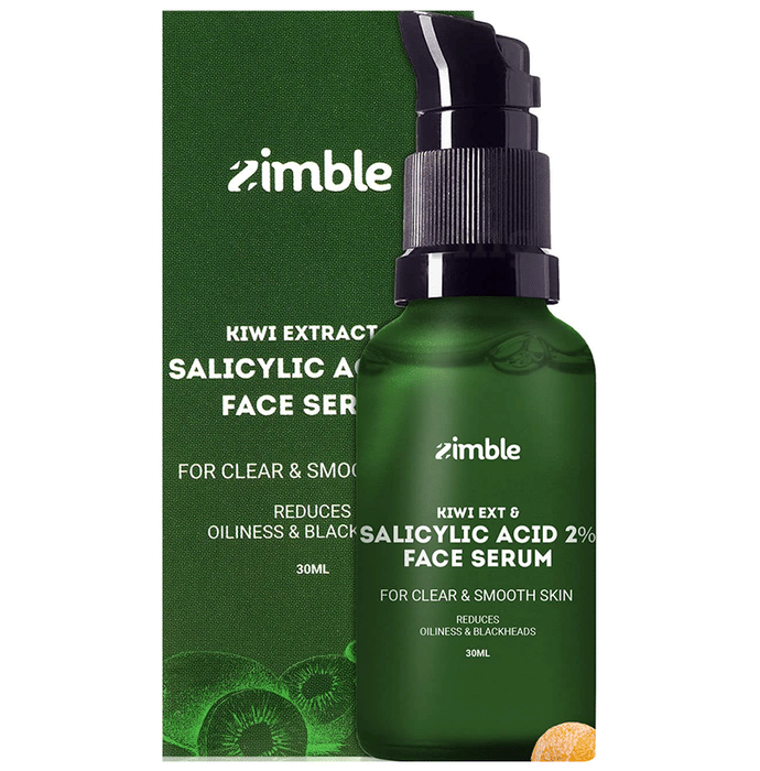 Zimble Kiwi Ext & Salicylic Acid 2% Face Serum: Buy pump bottle of 30.0 ml Serum at 𝗯𝗲𝘀𝘁 𝗽𝗿𝗶𝗰𝗲 ...
