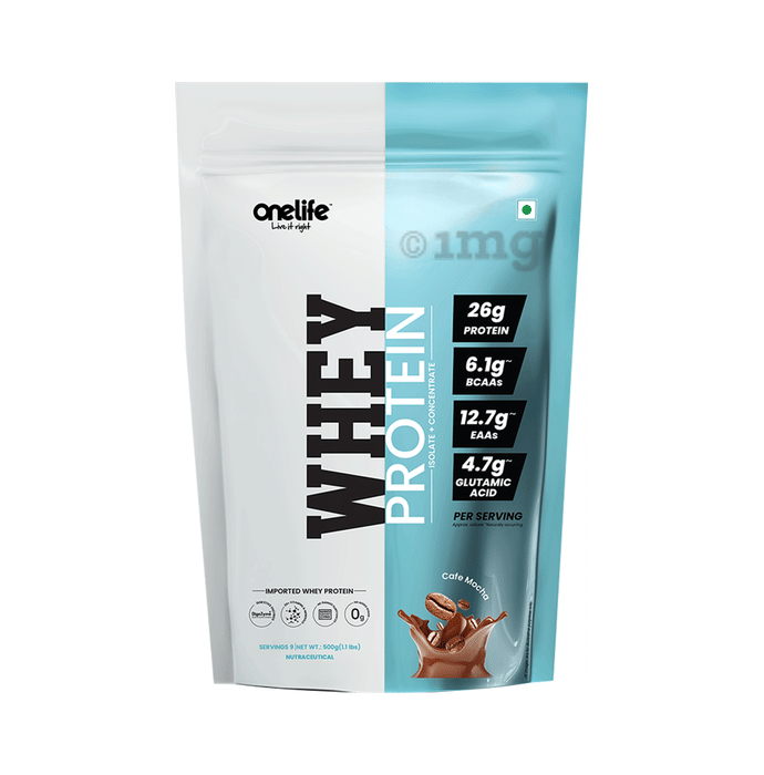 OneLife Whey Protein Cafe Mocha: Buy packet of 500 gm Powder at best ...