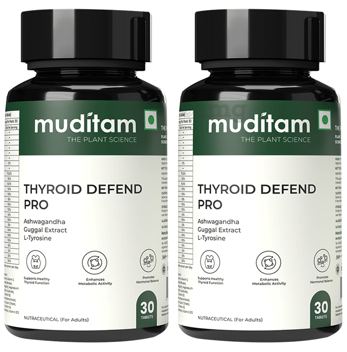 Muditam Thyroid Defend Pro Tablet | Supports Thyroid Balance ...