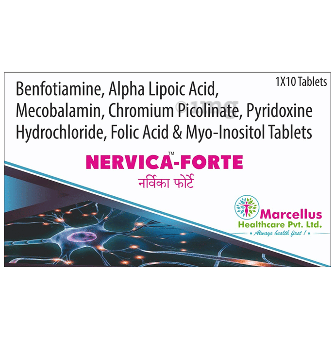 Nervica-Forte Tablet: Buy strip of 10.0 tablets at best price in India ...