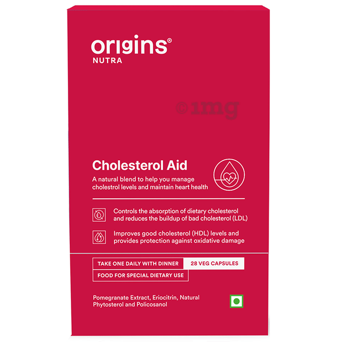 Origins Nutra Cholesterol Aid Capsule: Buy box of 28.0 capsules at 𝗯𝗲𝘀𝘁 ...