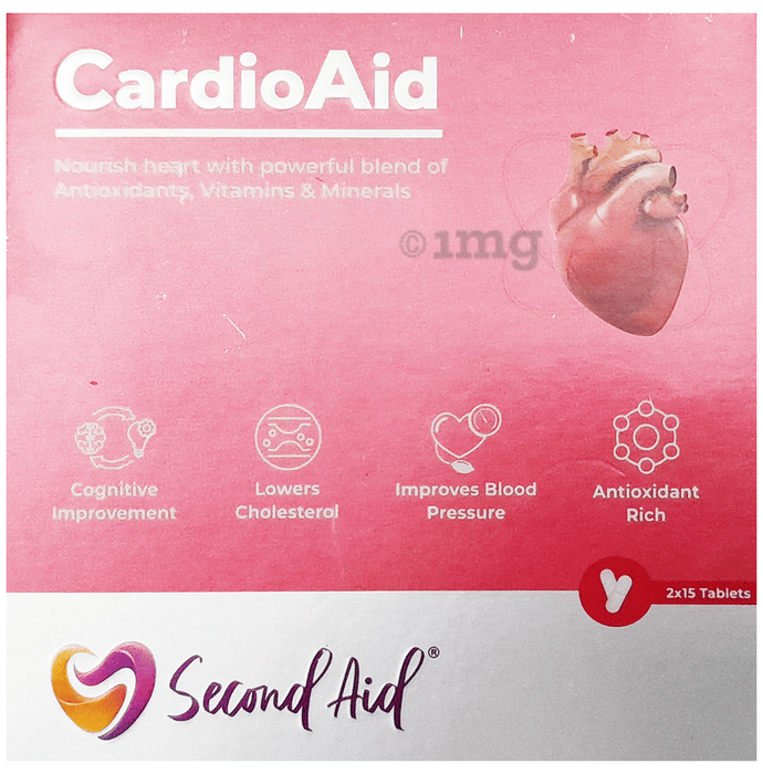 Second Aid Cardioaid Tablet (15 Each): Buy box of 2.0 strips at best ...
