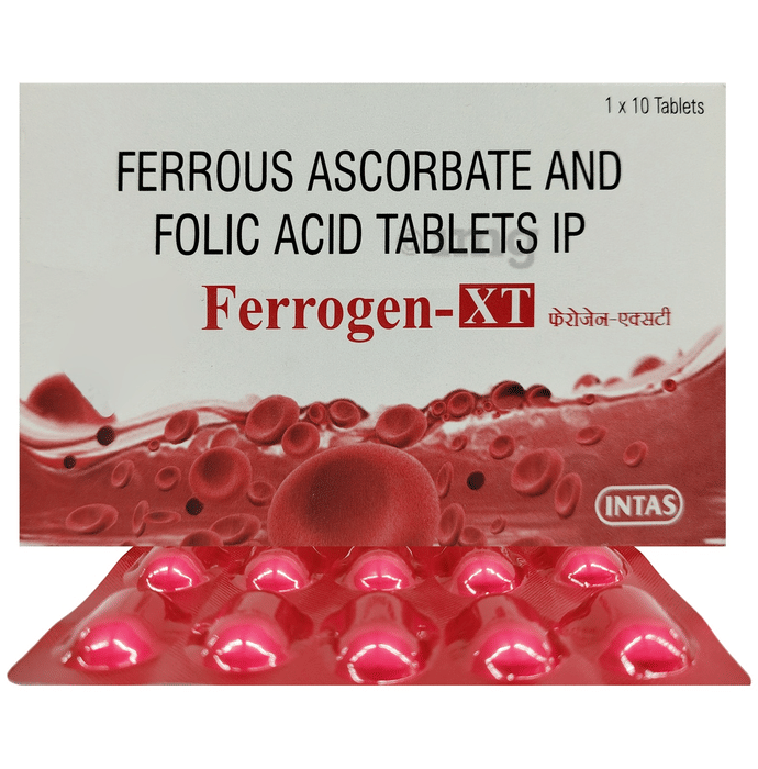 Ferrogen-XT Tablet For Folic acid Deficiency: Buy strip of 10.0 tablets ...