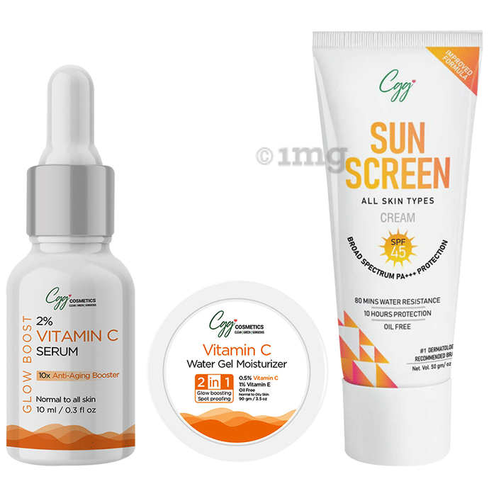 CGG Cosmetics Combo Pack of 2% Vitamin C Serum (10 ml) , Vitamin C ...