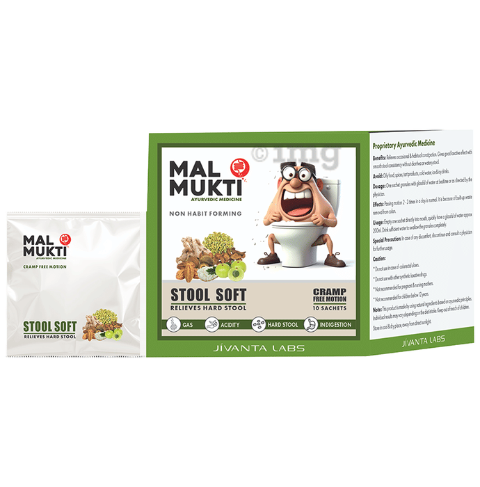 Mal Mukti Stool Soft Ayurvedic Digestive Sachet for Constipation Relief ...