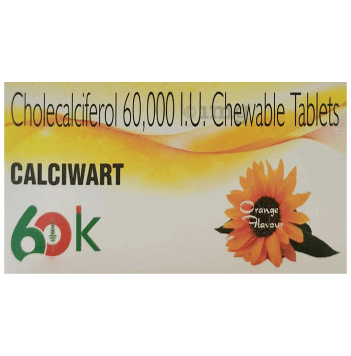 Calciwart 60K Chewable Tablet: Buy strip of 4.0 Chewable Tablets at ...