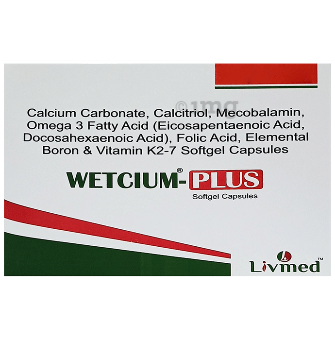 Wetcium-Plus Softgel Capsule: Buy strip of 10.0 soft gelatin capsules ...