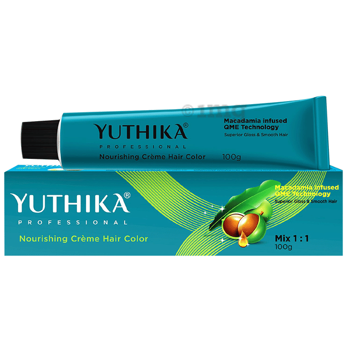 Yuthika Professional Nourishing Creme Hair Color 5.5 Light Mahogany ...