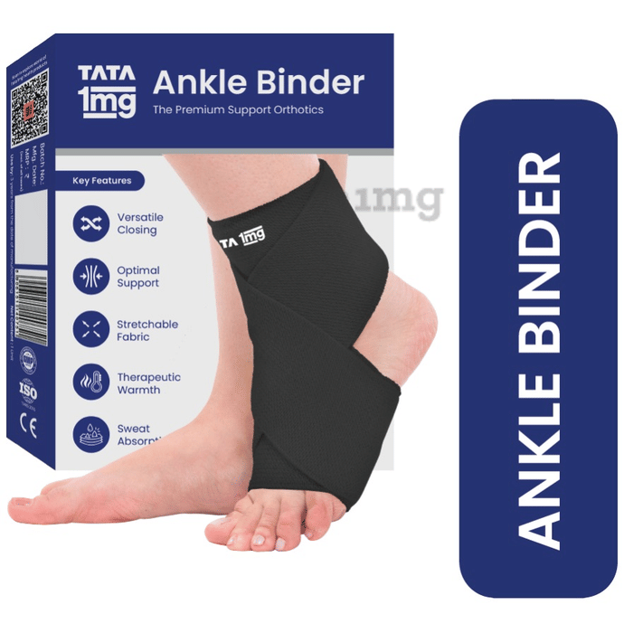 Tata 1mg Ankle Binder, Ankle Support for Pain Relief, Injuries and ...