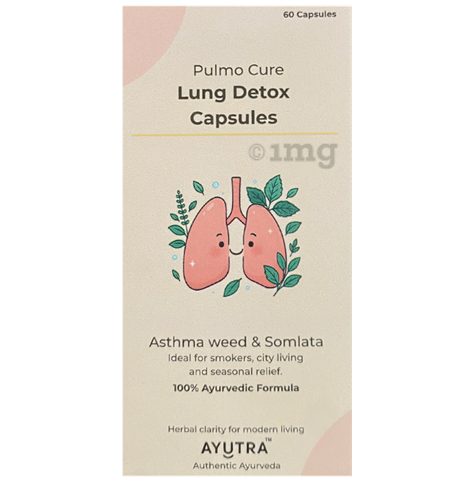 Ayutra Pulmo Cure Lung Detox Capsule: Buy bottle of 60.0 capsules at ...