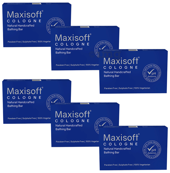 Maxisoft Cologne Bathing Bar (75gm Each): Buy combo pack of 6.0 soaps ...