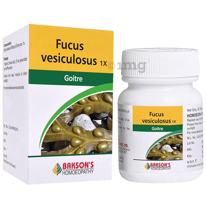 Bakson's Homoeopathy Fucus Vesiculosus 1X: Buy bottle of 50.0 tablets ...