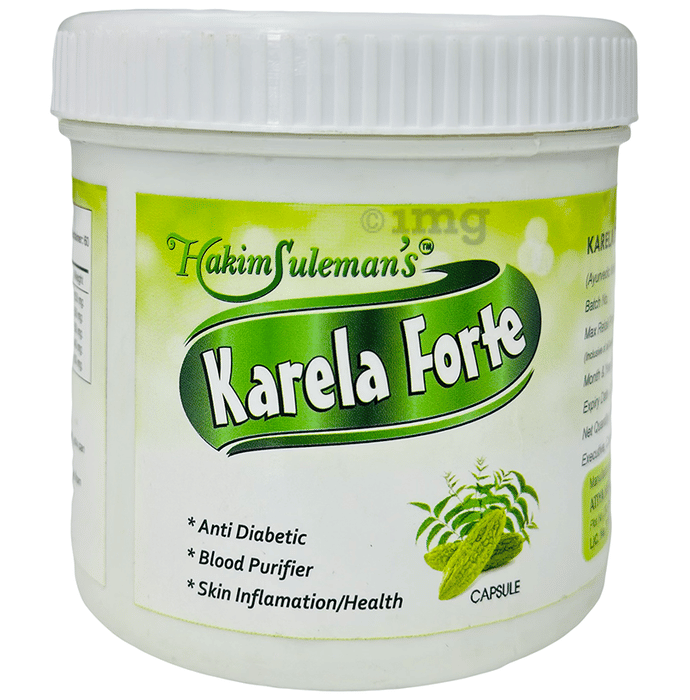 Hakim Suleman's Karela Forte Capsule: Buy jar of 60.0 capsules at best ...