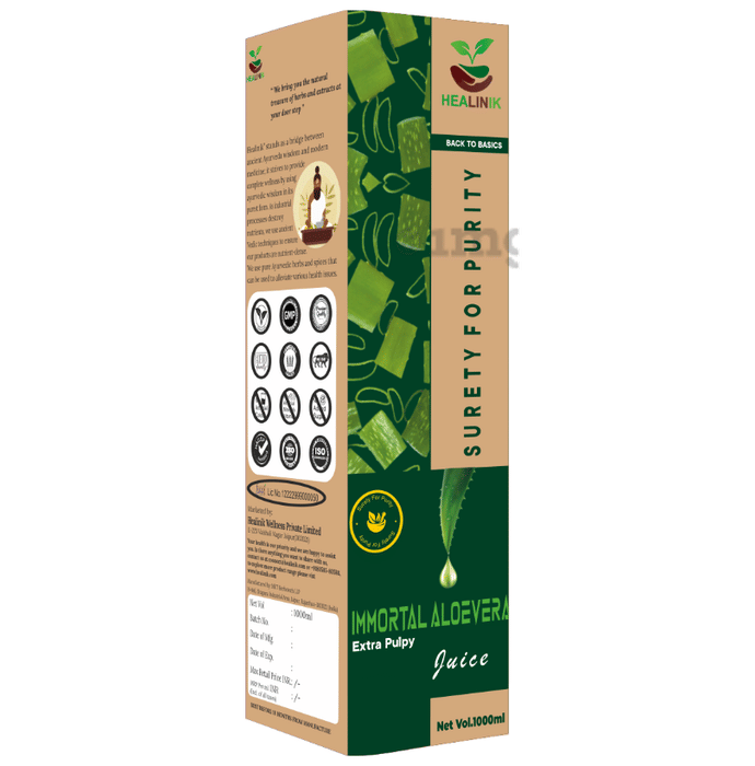 Healinik Immortal Aloevera Juice: Buy bottle of 1000.0 ml Juice at best ...