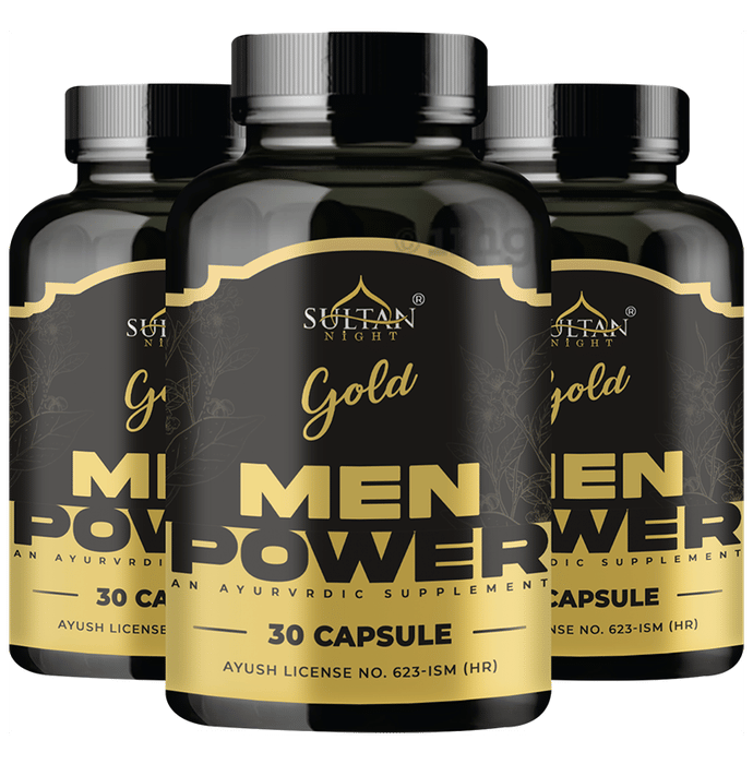 Sultan Night Gold Men Power Capsule (30 Each): Buy combo pack of 3.0 ...