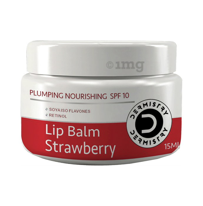 Dermisrty Combo Pack of Plumping Nourishing Strawberry SPF 10 Lip Balm ...