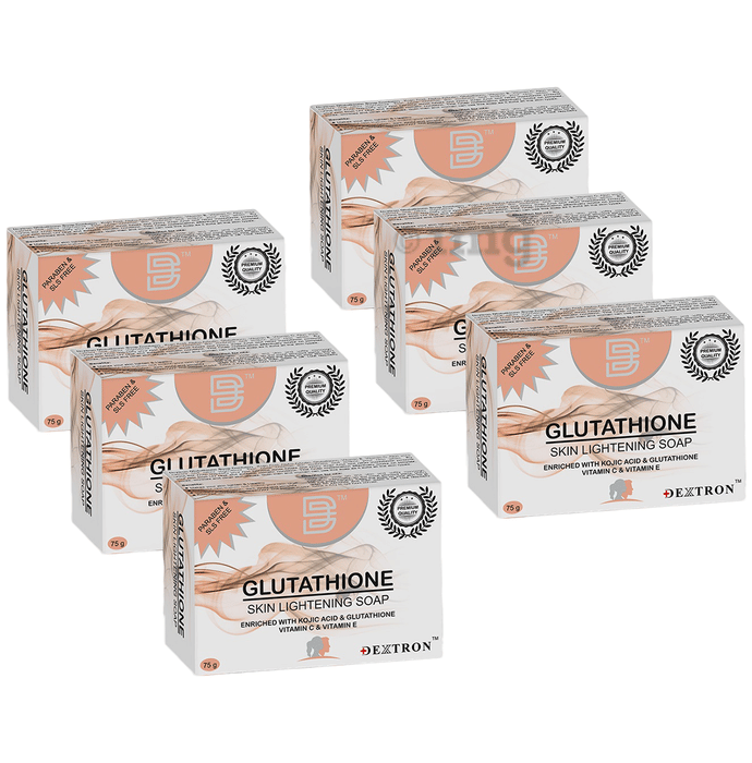 Dextron Glutathione Skin Lightening Soap (75gm Each): Buy combo pack of ...