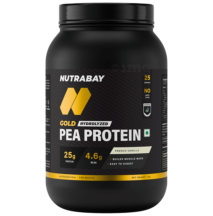 Nutrabay Gold Hydrolyzed Pea Protein Powder | 25g Pea Protein, 4.6g ...