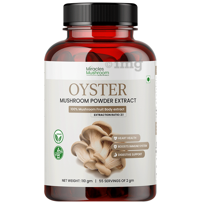 Miracles Mushroom Oyster Mushroom Extract Powder Gluten Free: Buy ...