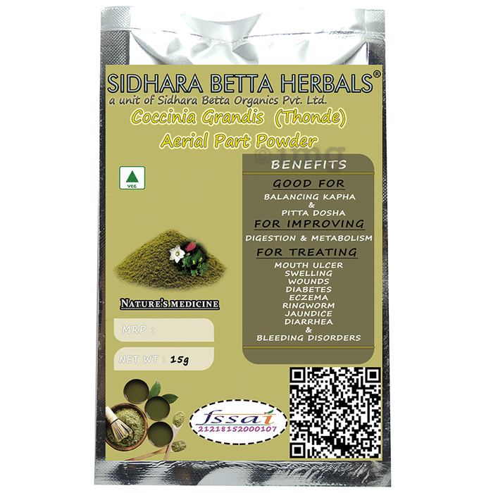 Sidhara Betta Herbals Coccinia Grandis Aerial Part Powder: Buy packet ...
