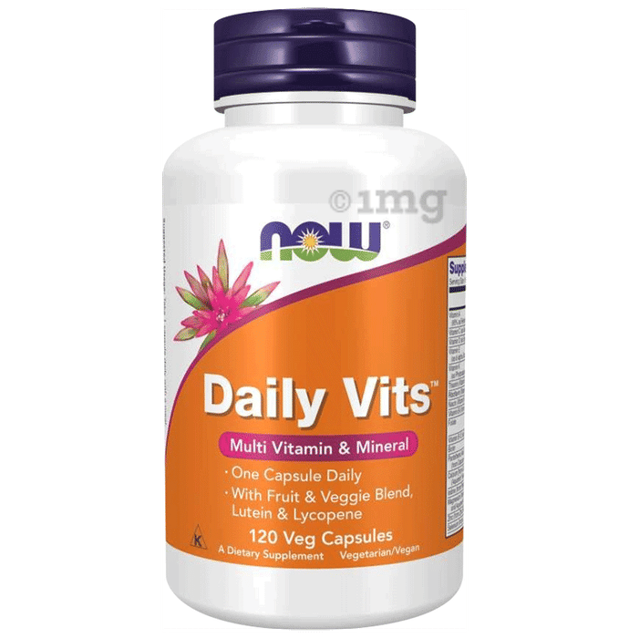 Now Daily Vits Multi Vitamin & Mineral Veg Capsule: Buy bottle of 120.0 ...