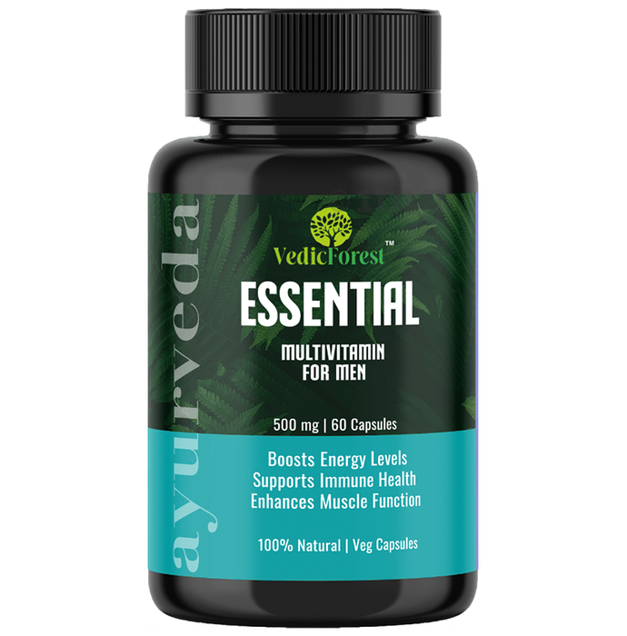 VedicForest Essential Multivitamin for Men Veg Capsule: Buy bottle of ...
