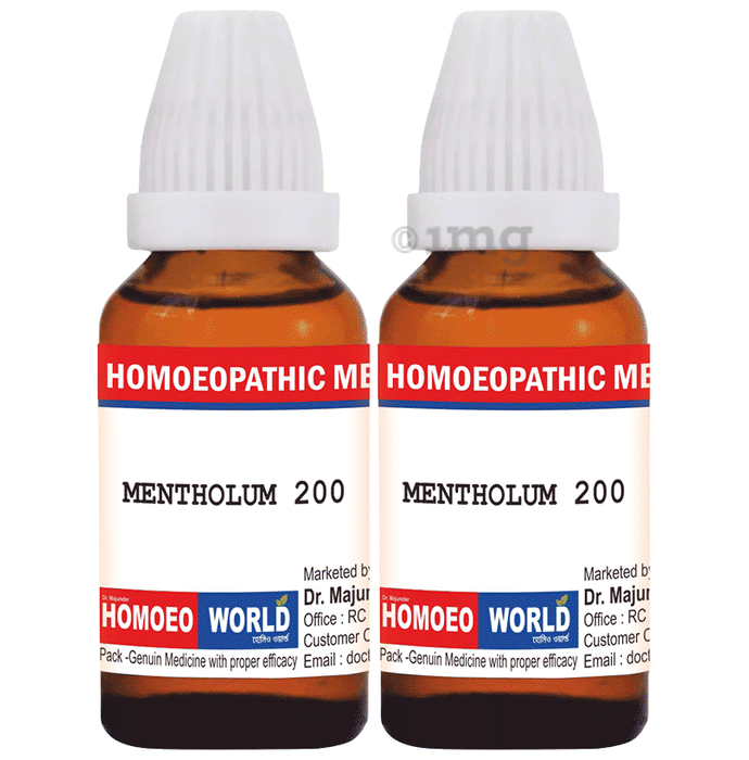 Dr. Majumder Homeo World Mentholum Dilution 200 CH: Buy combo pack of 2 ...