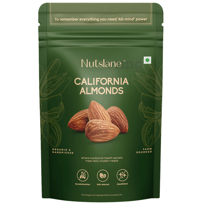 Nutslane California Almond: Buy packet of 200.0 gm Pack at best price in India | 1mg