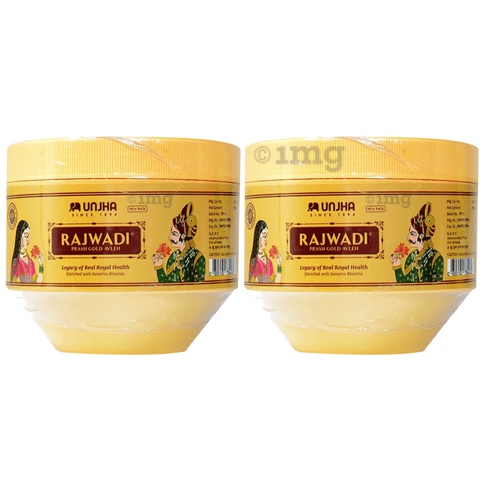 Unjha Rajwadi Prash Gold Avleh Paste (900gm Each): Buy combo pack of 2. ...