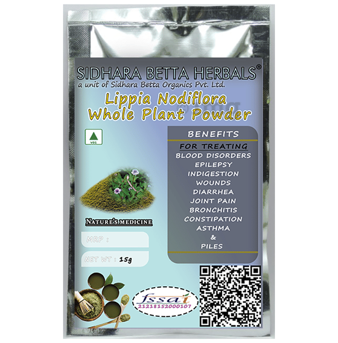 Sidhara Betta Herbals Lippia Nodiflora Whole Plant Powder: Buy packet ...