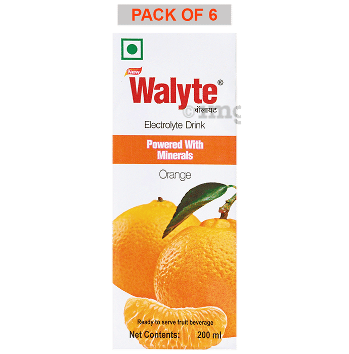 Combo Pack of Walyte Electrolyte Drink Orange (200ml Each): Buy combo ...
