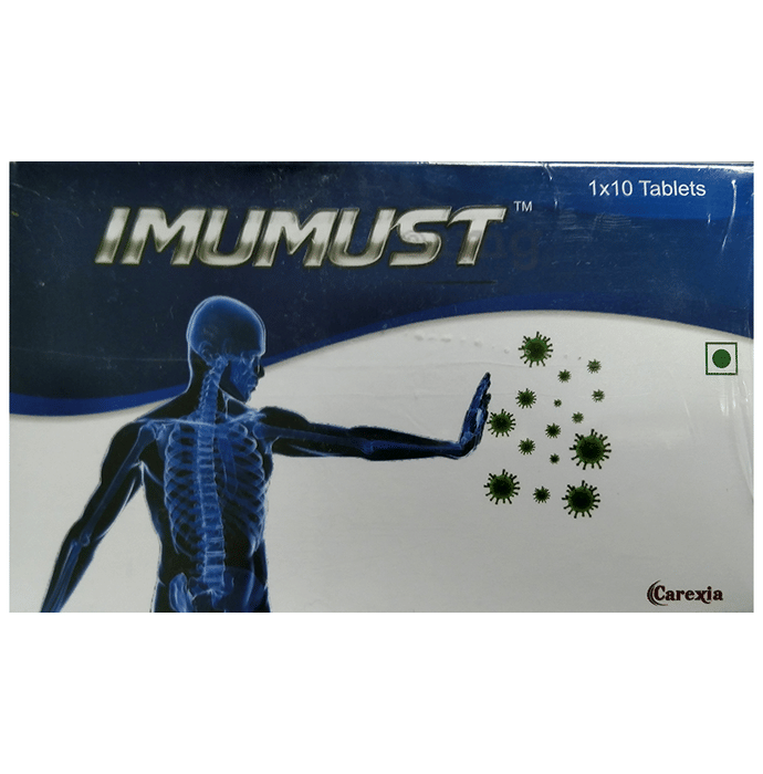 Imumust Tablet: Buy strip of 10.0 tablets at 𝗯𝗲𝘀𝘁 𝗽𝗿𝗶𝗰𝗲 in India | 1mg
