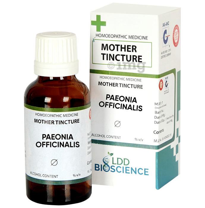 LDD Bioscience Paeonia Officinalis Mother Tincture Q: Buy bottle of 30. ...