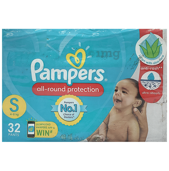 Pampers All-round Protection Anti Rash with Aloe Vera Diaper Small: Buy ...