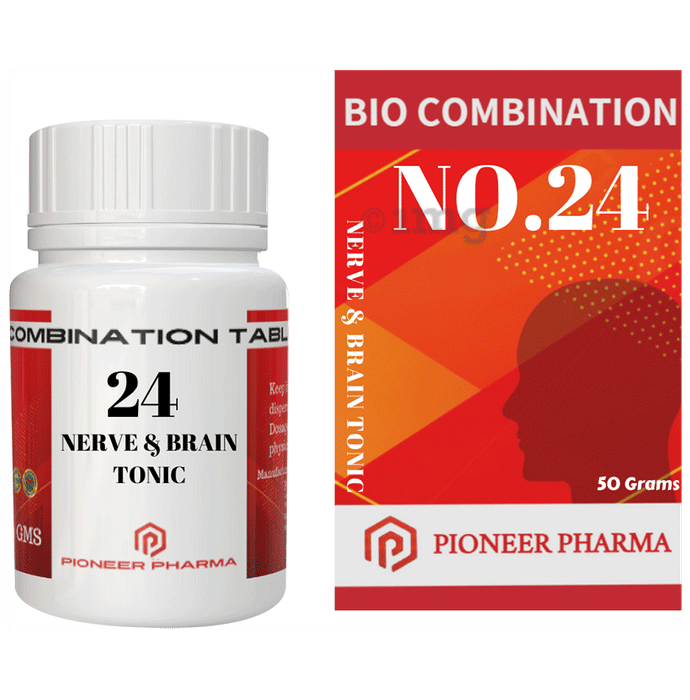 Pioneer Pharma No 24 Nerve & Brain Tonic Biocombination Tablet: Buy ...