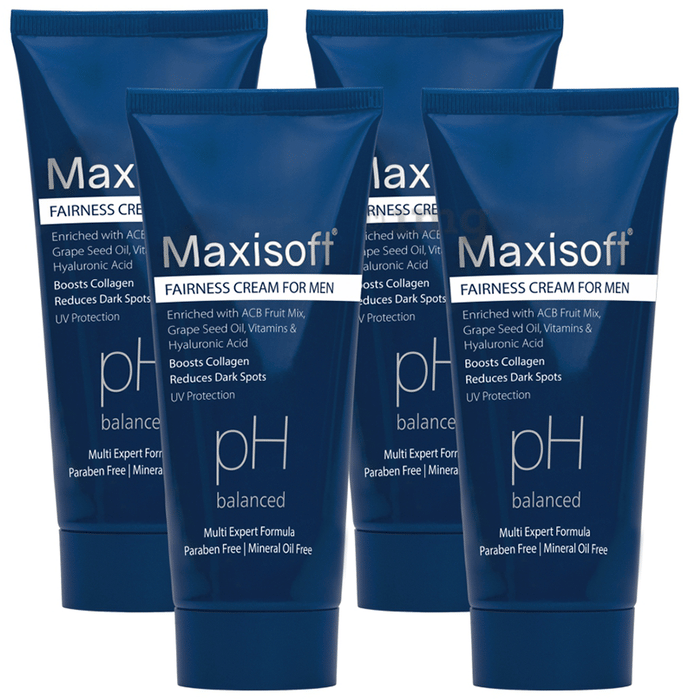 Maxisoft Fairness Cream for Men (50gm Each): Buy combo pack of 4.0 ...